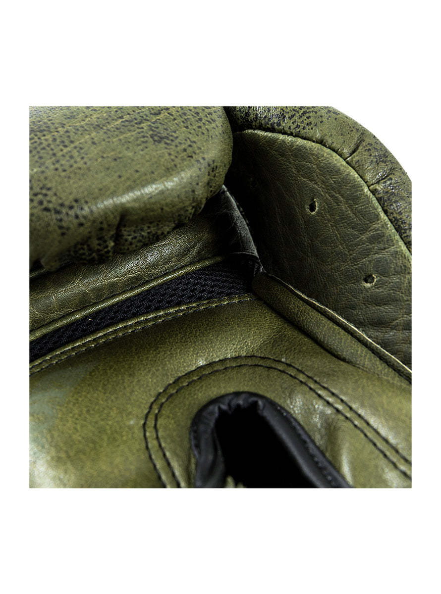 Joya Fight Gear Fast Matte Green Kick Boxing Glove | Genuine Leather ...